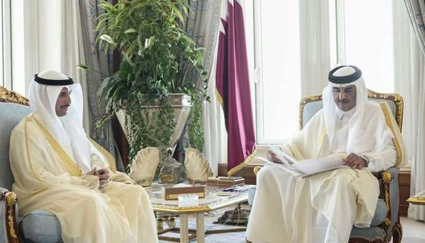 Amir receives message from Kuwaiti leader - Gulf Times