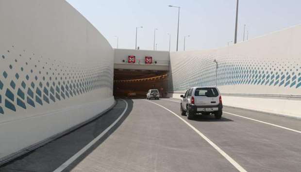 New tunnel opens on Lusail Expressway at Al Gassar Interchange - Gulf Times