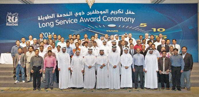 RasGas fetes long-service staffers - Gulf Times