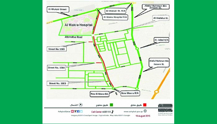 Three Wakrah streets to be closed for six months - Gulf Times