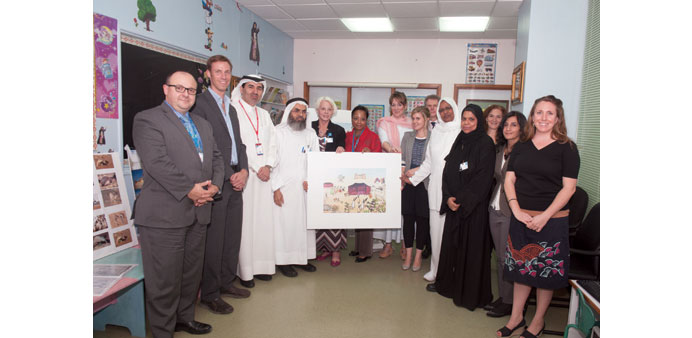 Children in HGH ward draw applause for creating mural - Gulf Times