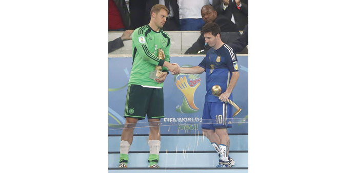 Messi, Neuer win awards - Gulf Times